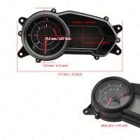 China Motorcycle Instrument Panel With Odometer And Speedometer LCD Digital Panel For BAJA J135 Kawasaki Router NS125Fi And Pulsar 135 for sale