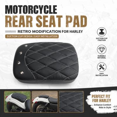 China Motorcycle rear seat, retro suction cup single seat, 6 suction cups or 8 suction cups, suitable for Harley-Davidson 883, 1200, Choppers Dyna. for sale