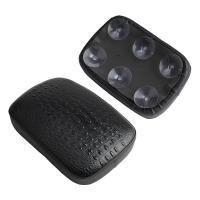 China 6-Suction Cup Motorcycle Rear Seat, Alligator Leather Texture, Rectangular Rear Seat Cushion for Harley-Davidson 883 1200 Choppers Bobber for sale