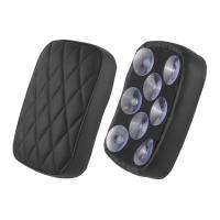 China Motorcycle seat, black retro diamond pattern rear seat cushion, rear passenger cushion seat, 8 suction cups, suitable for Harley Sportster Dyna Custom Chopper. for sale