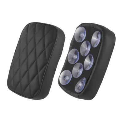 China Motorcycle seat, black retro diamond pattern rear seat cushion, rear passenger cushion seat, 8 suction cups, suitable for Harley Sportster Dyna Custom Chopper. for sale