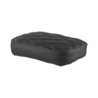 China Motorcycle seat, black retro diamond pattern rear seat cushion, rear passenger cushion seat, 8 suction cups, suitable for Harley Sportster Dyna Custom Chopper. for sale