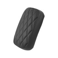 China Motorcycle seat, black retro diamond pattern rear seat cushion, rear passenger cushion seat, 8 suction cups, suitable for Harley Sportster Dyna Custom Chopper. for sale