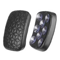 China Motorcycle Seat, Black Retro Rear Seat Cushion, Rear Passenger Cushion Seat, 8 Suction Cups, Suitable for Harley Sportster Dyna Custom Chopper for sale