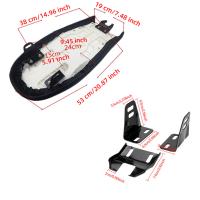 China Cafe Racer Motorcycle Bench Double Seat Retro Flat Saddle Pad for Honda CG CB200 CB350 CL350 CB400 for sale