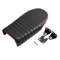 China Cafe Racer Motorcycle Bench Double Seat Retro Flat Saddle Pad for Honda CG CB200 CB350 CL350 CB400 for sale