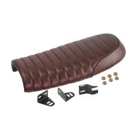 China Cafe Racer Motorcycle Bench Double Seat Retro Flat Saddle Pad for Honda CG CB200 CB350 CL350 CB400 for sale