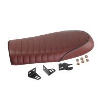 China Cafe Racer Motorcycle Bench Double Seat Retro Flat Saddle Pad for Honda CG CB200 CB350 CL350 CB400 for sale