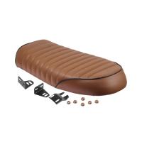China Cafe Racer Motorcycle Bench Double Seat Retro Flat Saddle Pad for Honda CG CB200 CB350 CL350 CB400 for sale