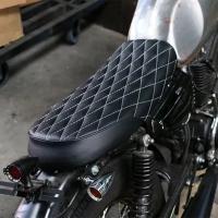 China Motorcycle bench double seat cushion, Cafe Racer saddle flat seat cushion, suitable for Honda CG CB200 CB350 CL350 CB400 for sale