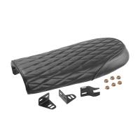 China Motorcycle bench double seat cushion, Cafe Racer saddle flat seat cushion, suitable for Honda CG CB200 CB350 CL350 CB400 for sale