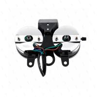 China New speedometer/dashboard for Suzuki GN125 and GN150 motorcycles, mechanical version, including tachometer, odometer, and speedometer. for sale