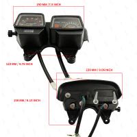 China Instrument panel assembly for Yamaha Enduro DT125/DT125R motorcycles, including speedometer and tachometer, retro dual-gauge motorcycle instrument panel. for sale