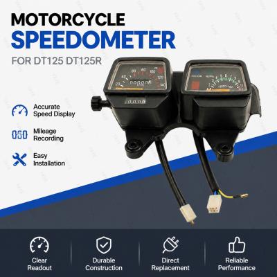 China Instrument panel assembly for Yamaha Enduro DT125/DT125R motorcycles, including speedometer and tachometer, retro dual-gauge motorcycle instrument panel. for sale