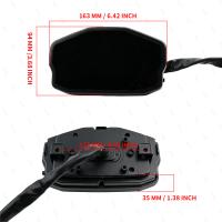 China Universal LED Screen Display Motorcycle Speedometer Digital Tachometer Dashboard Fuel Gauge for Honda Ducati Yamaha for sale