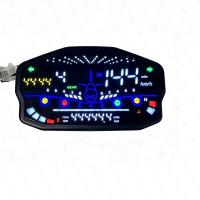China Universal LED Screen Display Motorcycle Speedometer Digital Tachometer Dashboard Fuel Gauge for Honda Ducati Yamaha for sale