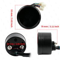 China Motorcycle Tachometer Speedometer LCD Fuel Level Gauge Voltmeter Gear Indicator Km/h MPH Display for sale