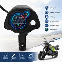 China Digital speedometer with LCD display for Honda Navi 110 motorcycles, featuring total mileage, voltage display, oil level detection, and turn signal indicators. for sale