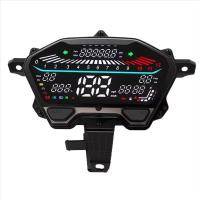 China Motorcycle Digital LED Speedometer LCD Tachometer Odometer Replacement for Honda Vario 125 150 160 Click V2 for sale