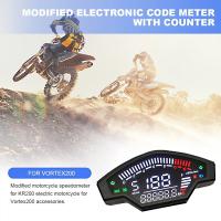 China Digital Motorcycle Speedometer Electronic Odometer Tachometer for AKT 200 Vort-X 200 Italika for sale