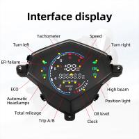 China LCD Digital Motorcycle Instrument Panel Speedometer Odometer for Yamaha Mio 125 Mio i125 Mio 110 for sale