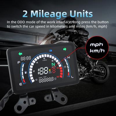 China Motorcycle LCD Digital Instrument Panel Speedometer Tachometer Gear Indicator for Honda EX5 Dream EX5 Ipowed for sale