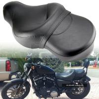 China Large One-Piece Motorcycle Seat Cushion Harley Davidson XL883N XL1200N 2004-2018 Comfort Leather Saddle for sale