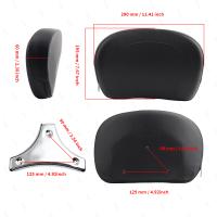 China Motorcycle Curved Backrest Pad Touring Electra Glide Road King Street Glide for Harley Davidson 1997-2022 for sale
