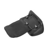 China Black Synthetic Leather Motorcycle Backrest Chopped Razor Pack for Harley Tour Pak Road King Glide 2014-2023 for sale