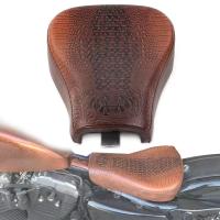 China Motorcycle Front Solo Driver Seat Brown Cushion Replacement for Harley Sportster Forty Eight XL1200 883 72 48 for sale