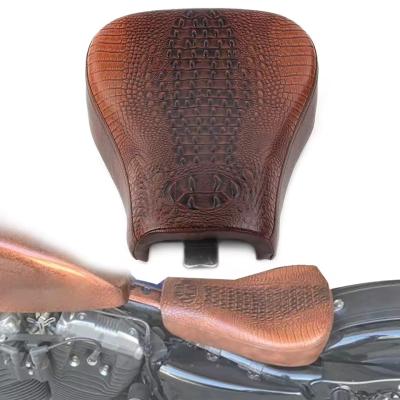 China Motorcycle Front Solo Driver Seat Brown Cushion Replacement for Harley Sportster Forty Eight XL1200 883 72 48 for sale