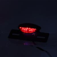 China Chrome Integrated LED Motorcycle Tail Light Rear Brake Lamp License Plate Bracket for Honda Cafe Racer for sale