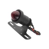 China 12V LED Motorcycle Brake Tail Light Honda Bobber Harley Sportster Custom Cruiser with License Plate Bracket for sale