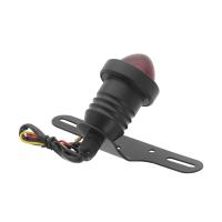 China 12V LED Motorcycle Brake Tail Light Honda Bobber Harley Sportster Custom Cruiser with License Plate Bracket for sale