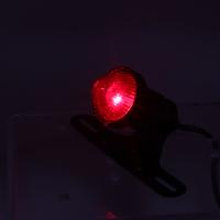 China 12V LED Motorcycle Brake Tail Light Honda Bobber Harley Sportster Custom Cruiser with License Plate Bracket for sale