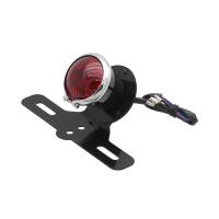 China LED Motorcycle Tail Light Rear Brake Light Turn Signal Harley Sportster Honda Bobber Chopper with License Plate Bracket for sale