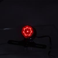 China LED Motorcycle Tail Light Rear Brake Light Turn Signal Harley Sportster Honda Bobber Chopper with License Plate Bracket for sale