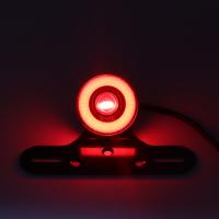 China Retro Round LED Motorcycle Tail Light Brake Light License Plate Light for Kawasaki Suzuki Yamaha Motorcycles for sale