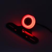China Retro Round LED Motorcycle Tail Light Brake Light License Plate Light for Kawasaki Suzuki Yamaha Motorcycles for sale