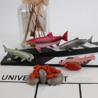 China 5 PCS Sea Marine Animal Figures Ocean Creatures Action Figure Models Life Cycle Salmon Fish Figurine for Boys Girls Kids for sale