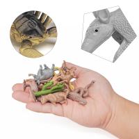 China Desert Wild Animal Models 11 PCS Mini Cactus Armadillo Snake Lynx Wolf Scorpion Marmot Figurines Toy for Boys Girls Kids for sale