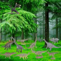 China Dinosaur Model Playsets 12 PCS Mini Pachycephalus Stegosaurus Triceratops Brachiosaurus Toys  for Boys Girls Kids for sale