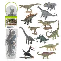 China Dinosaur Model Playsets 12 PCS Mini Pachycephalus Stegosaurus Triceratops Brachiosaurus Toys  for Boys Girls Kids for sale