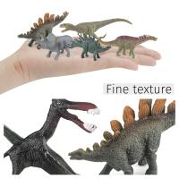 China Dinosaur Model Playsets 12 PCS Mini Pachycephalus Stegosaurus Triceratops Brachiosaurus Toys  for Boys Girls Kids for sale