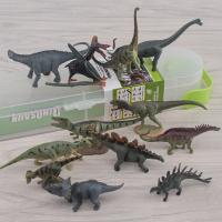China Dinosaur Model Playsets 12 PCS Mini Pachycephalus Stegosaurus Triceratops Brachiosaurus Toys  for Boys Girls Kids for sale