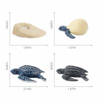 China 4 PCS Ocean Sea Marine Animal Model Figures Life Cycle Turtle Leatherback Figure for sale