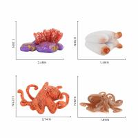 China v4 PCS Sea Marine Animal Figures Ocean Creatures Action Models Life Cycle Octopus Figure for sale