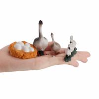 China 4 PCS Goose Farm Animal Life Cycle Model Figure Figurine Set Cake Toppers Learning Development Toys For Boys Girls Kids for sale