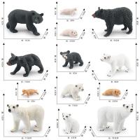 China Black Bear Polar Bear Life Cycle Figure Model Toy For Boys Girls Kids for sale