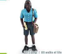 China People at Work Model Toy Postwoman Figure Pretend Professionals Figurines Career Figures  Toys for Boys Girls Kids for sale